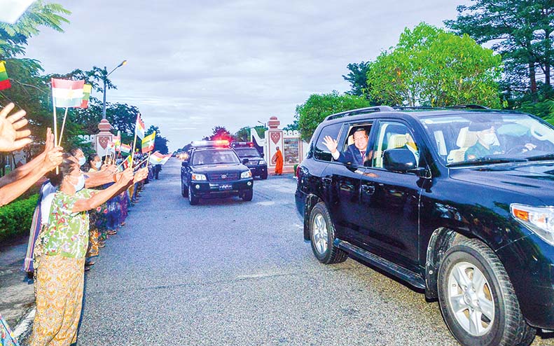 Delegation Led By Prime Minister Senior General Min Aung Hlaing Who