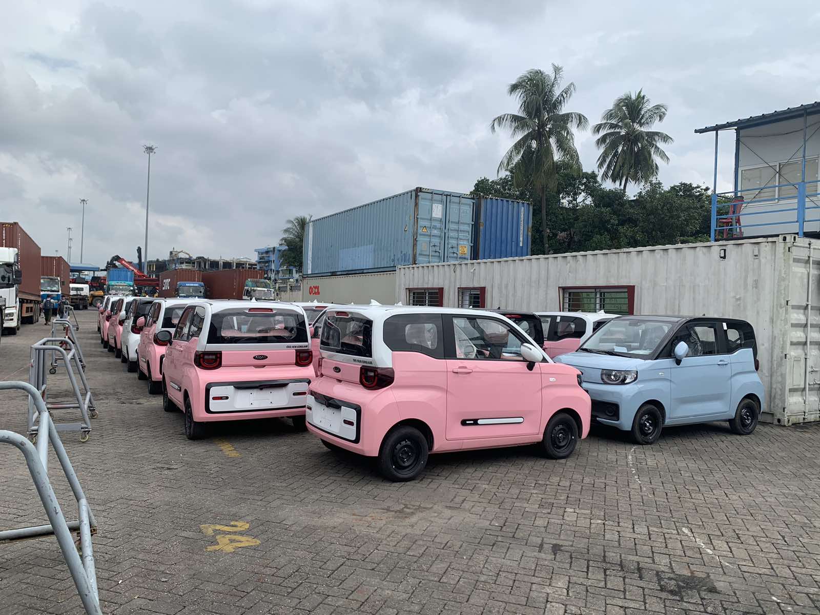 EV chargers arrive at Yangon Port | Myanmar Digital News