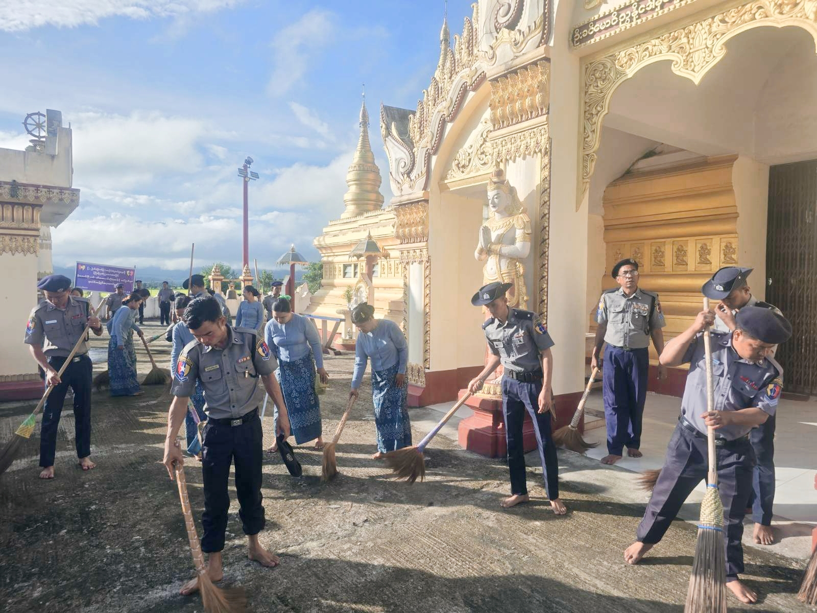 Collective Cleaning Activity Held in Mogaung Township to Mark MPF Day ...