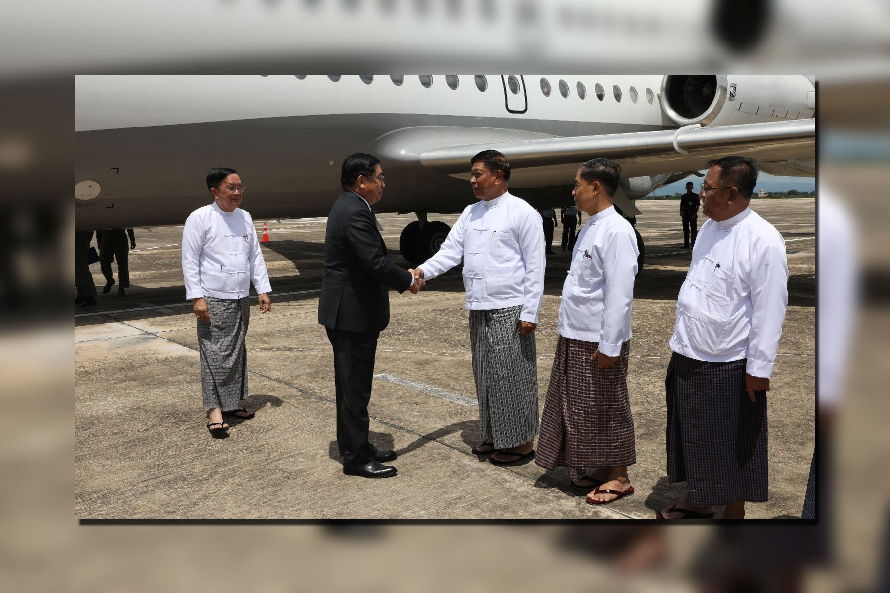 Prime Minister-led Myanmar delegation arrives back in Nay Pyi Taw from ...