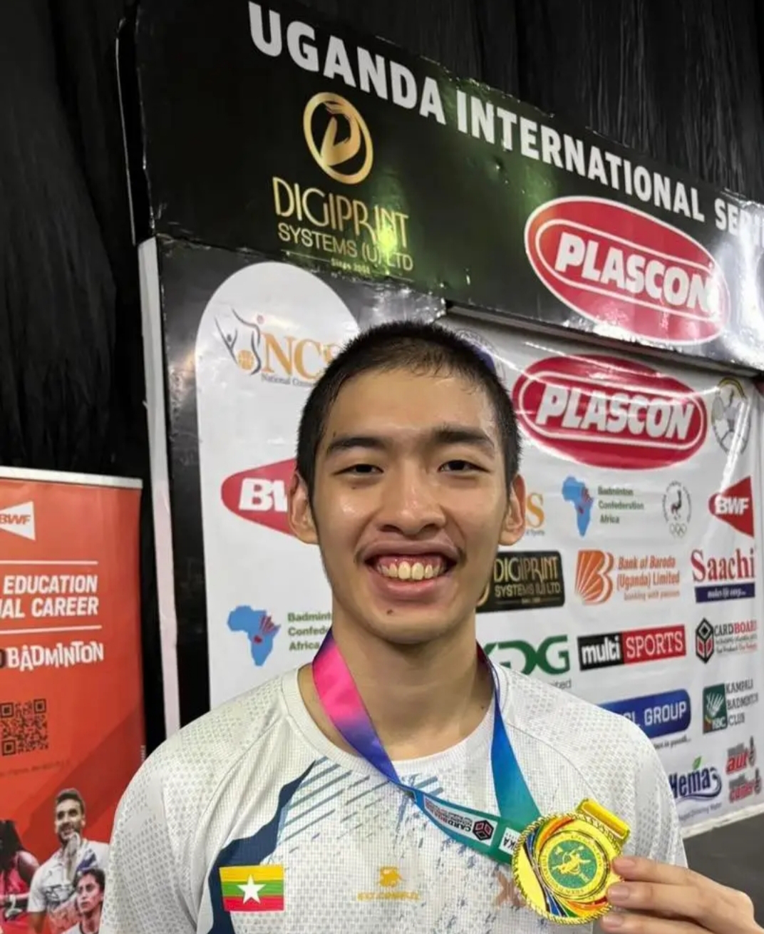 Myanmar national badminton player wins gold at Uganda Intl Series 2025 ...