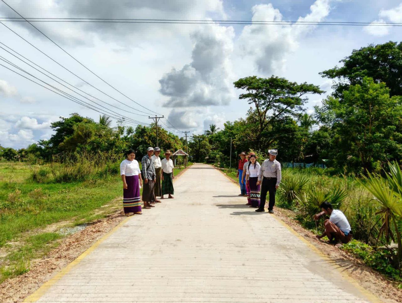 Concrete Paving Work Completed in Nyaunglebin Township | Myanmar ...