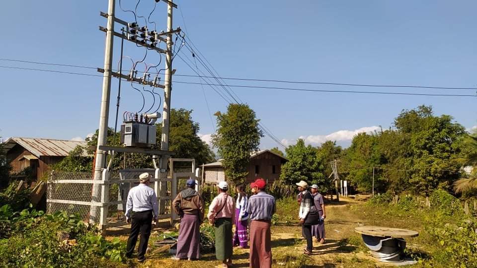 Locals in Mraukywa village, Wuntho Tsp. receive 24-hour electricity ...