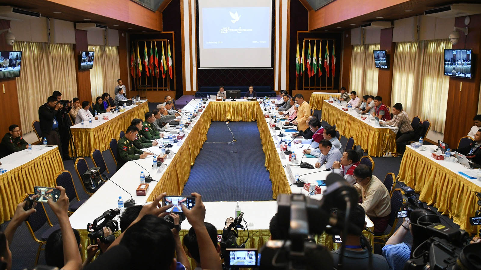 Government, NCA-S EAOs make 8 common agreements after three-day ceasefire talks in Yangon ...