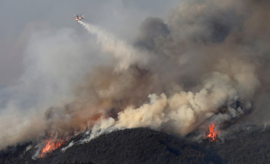 180 households evacuated as forest fire burning in southeast S. Korea ...