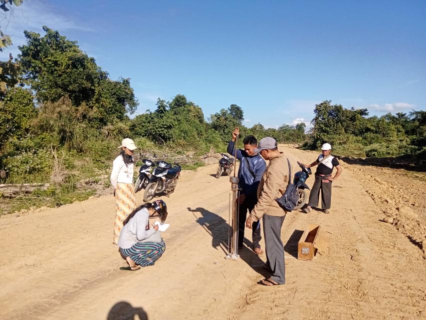 Construction of rural road in Aungthaya Village in Homalin Township ...