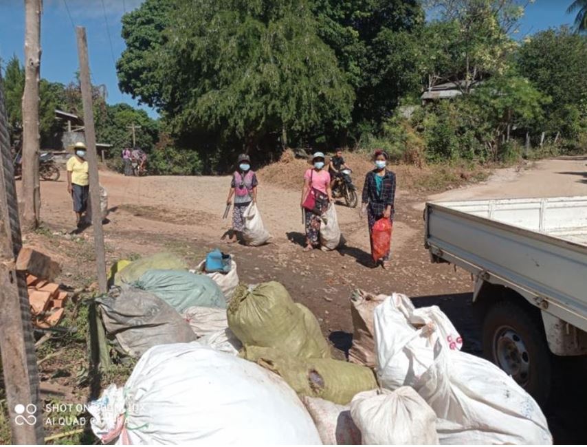 Collective garbage clearance campaign conducted in Leiktho | Myanmar ...