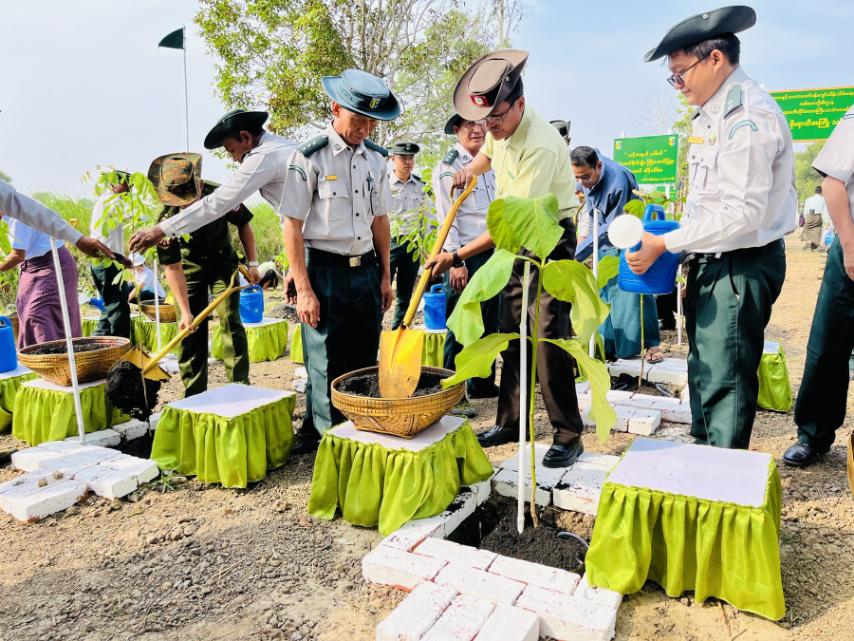 Monsoon tree planting ceremony held in Hinthada Township | Myanmar ...