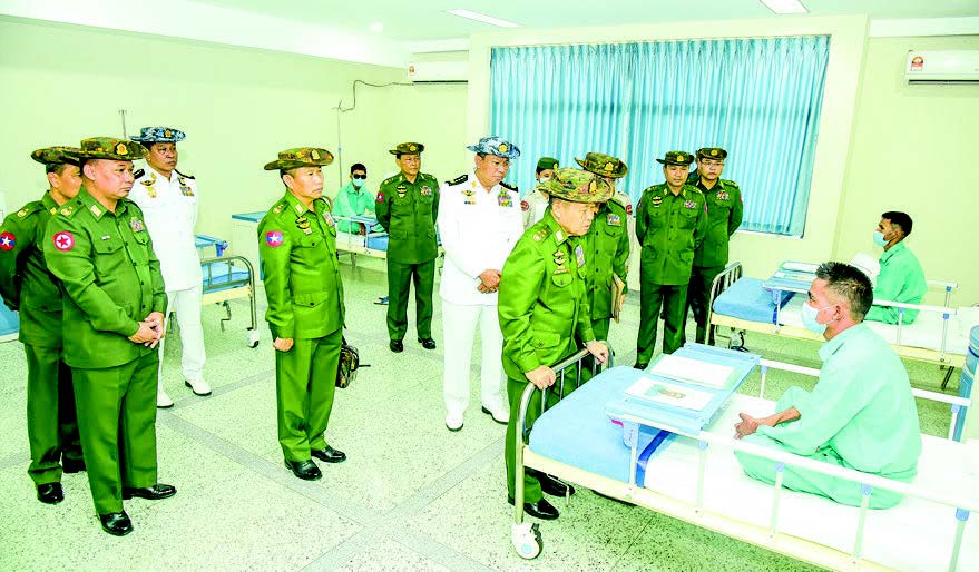 Vice-Senior General Soe Win boosts morale at Tatmadaw Hospital in ...