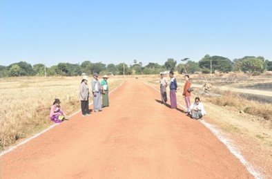 Officials inspect completion of rural road in Aunglan Township’s rural ...