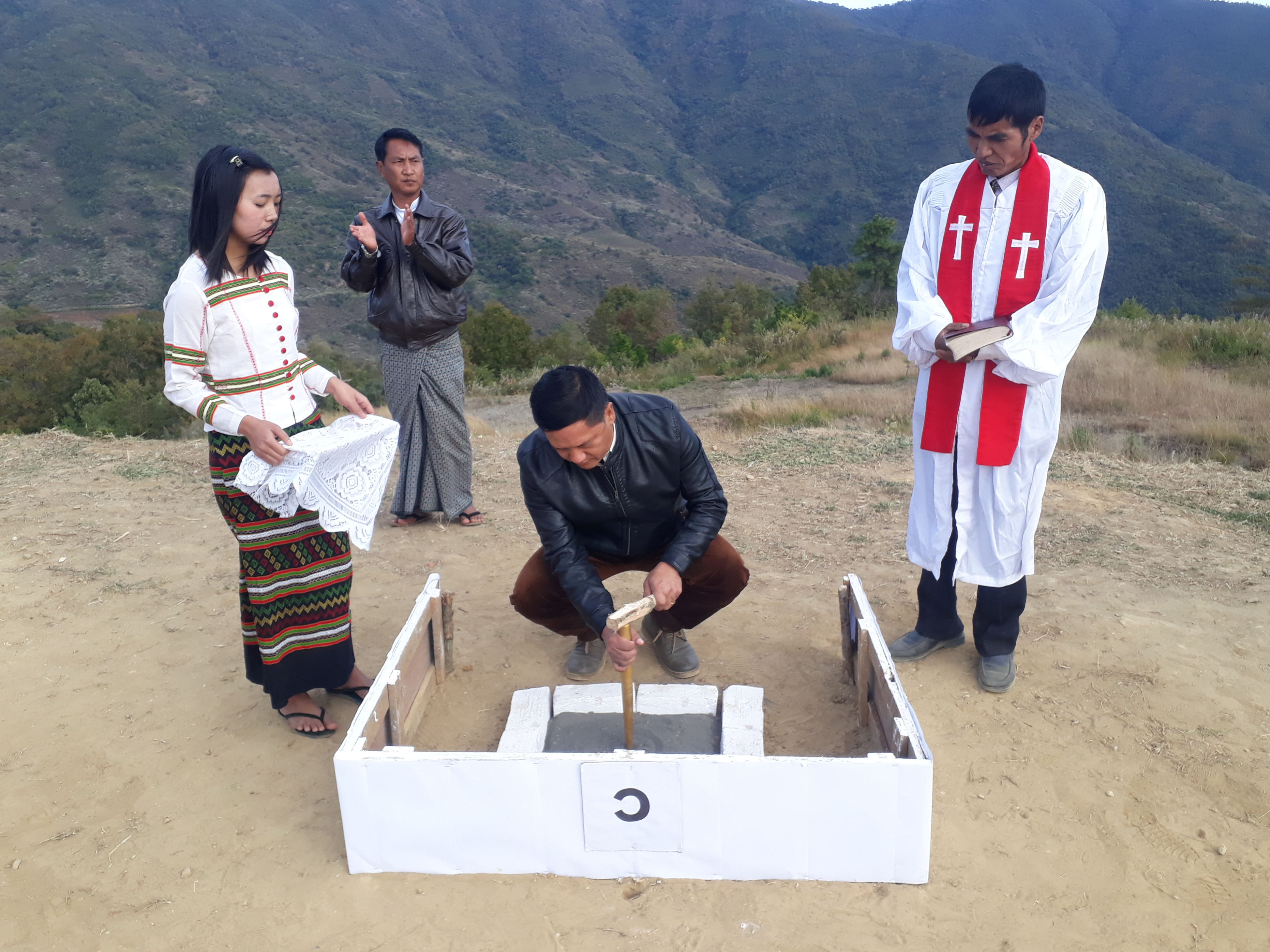 Groundbreaking for construction of school facility held in Tedim ...