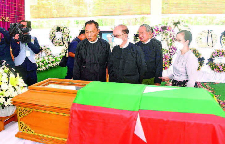 State funeral for late Pro Tem President U Myint Swe held in Nay Pyi ...